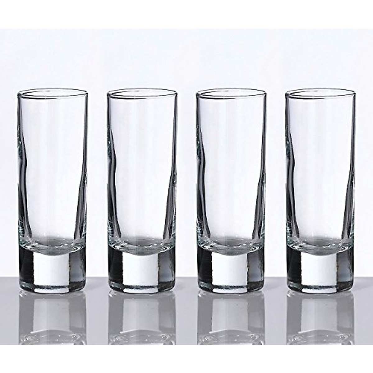 Lillian Rose Set of 4 Tall Shot Glasses, 4 Count (Pack of 1), Clear, 8 ounces