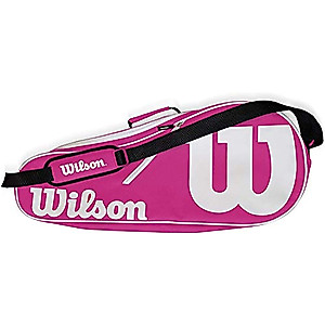Wilson Energy XL 112 Pre-Strung Recreational Tennis Racquet Bundled with a Pink Advantage II Tennis Bag and a Can of Tennis Balls