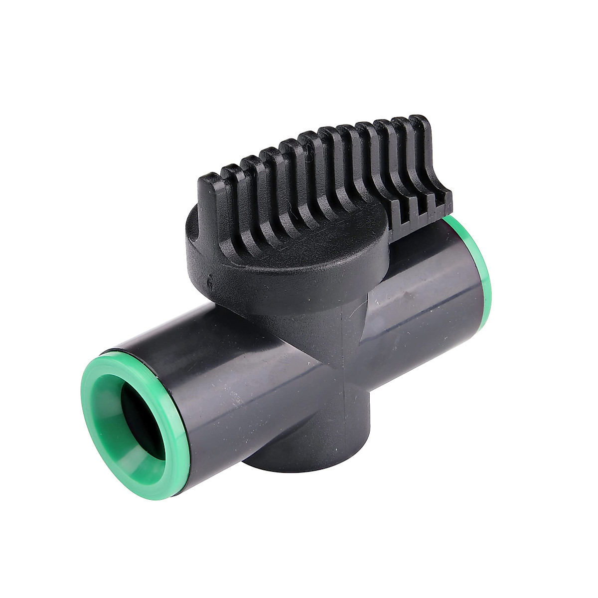 Raindrip R617CT, Compression Inline Valve, 1/2-Inch, Plastic, Drip Irrigation Fitting for 1/2-Inch Tubing or Supply Tubing, Black/Green
