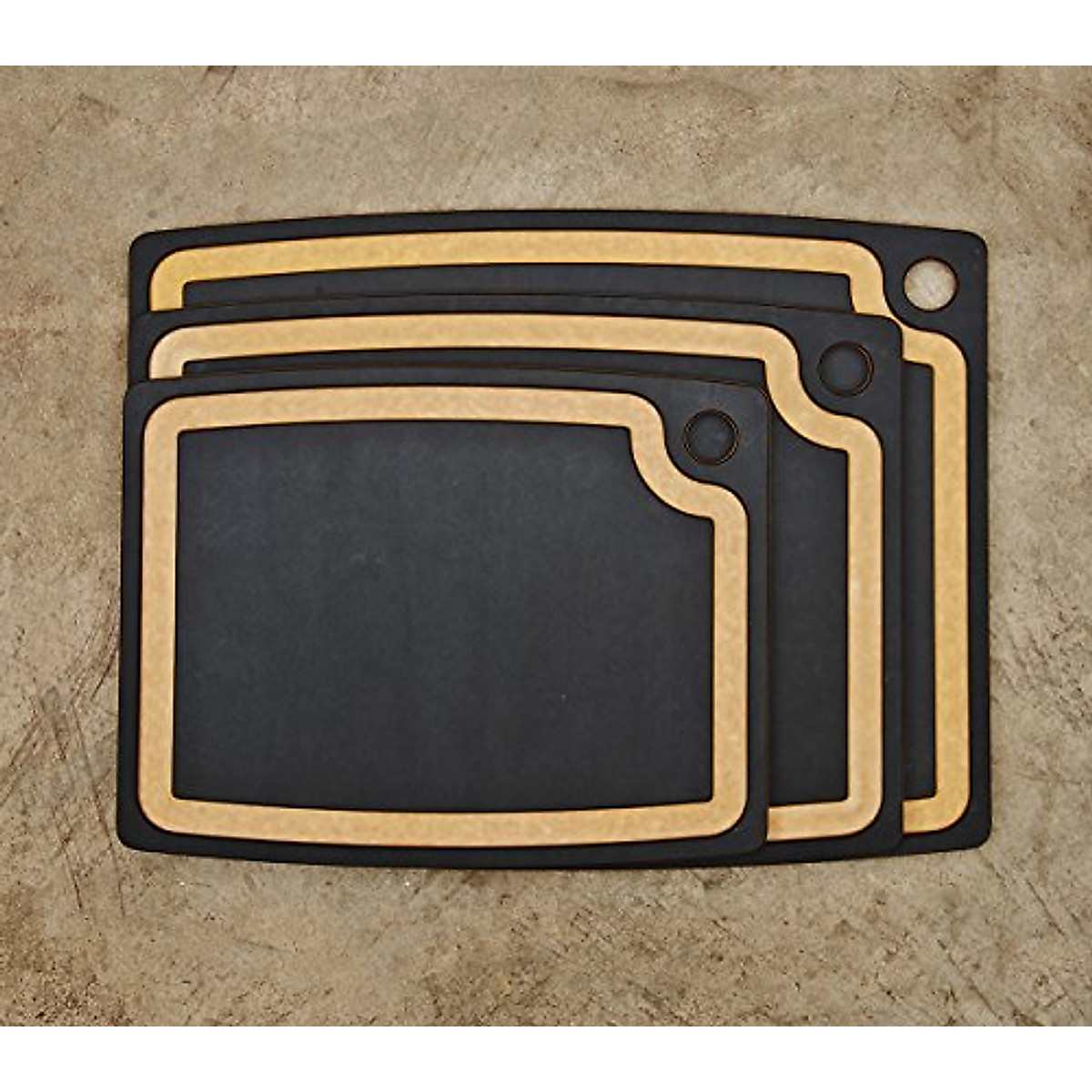 Epicurean Gourmet Series Cutting Board with Juice Groove, 19.5-Inch by 15-Inch, Slate/Natural