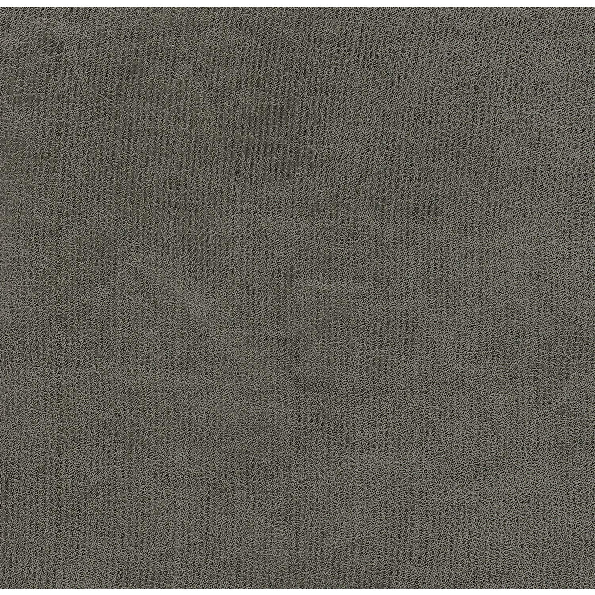 Homepop Home Decor | Modern Square Ottoman with Metal X Base | Ottoman for Living Room & Bedroom | Decorative Home Furniture (Gray Faux Leather) Small