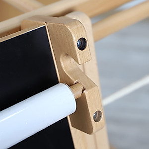 Hopscotch Squad Activity Indoor Kids Playground Jungle Climbing Gym, Toddlers Wooden 9-in-1 Play Set Climber