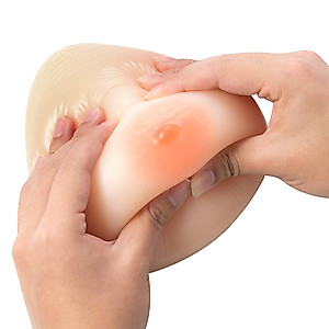 Aonkey Silicone Breast Forms Fake Boobs for Crossdresser/Mastectomy Patient.. (XXXXL（1600g/pair), Nude