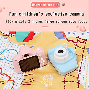 Children's Digital Camera HD Cartoon Can Take Pictures of Children Mini Children's Camera (Blue)