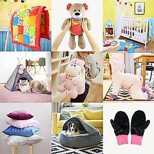 Short Pile Plush Fabric for Sewing/Minky for plushies & Many More ✦ 39.5x29.5 inch ✦ Pile Length 1/16 inch (1.5 mm) ✦ HOT Pink