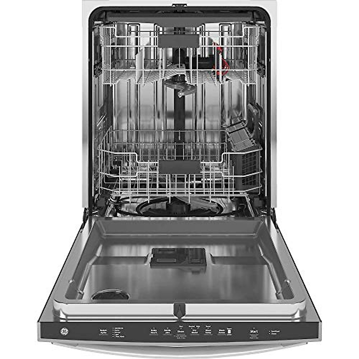 GE® Fingerprint Resistant Top Control with Stainless Steel Interior Dishwasher with Sanitize Cycle & Dry Boost with Fan Assist
