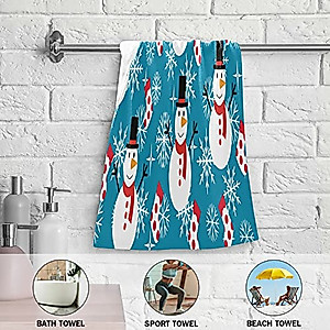 Christmas Snowman Dish Towels for Drying Dishes,Xmas Kitchen Cloth Dish Towels Premium Dishcloths Super Absorbent Fast Drying