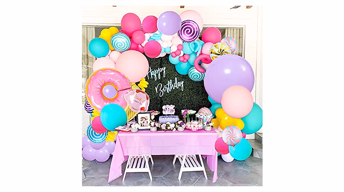 Colorful Candy Balloon Arch Kit for Party Decorations