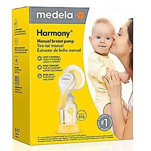 Medela Manual Breast Pump | Harmony Single Hand Breast Pump with Flex Breast Shields for More Comfort and Expressing More Milk