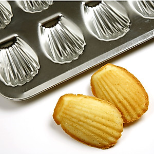 Norpro Tin Madeleine Sheet, 1-Pack, Silver