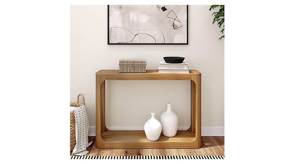 Forma Console Table 46 Inch Solid Wood Entryway Table