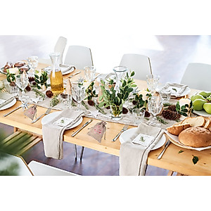 WEWIVODA Burlap Bags, 20 Packs 5"x7" Thank You Burlap Gift Bags Drawstring Candy Pouches Party Favor Linen Pockets for Wedding Birthday Easter Thanksgivings Christmas New Year (Thank You-E, 5''x7'')