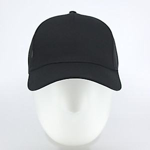 Plain Two Tone Cotton Twill Mesh Adjustable Trucker Baseball Cap