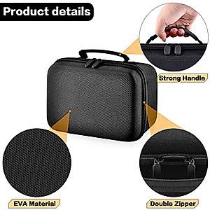 Case Compatible with Kodak Dock Plus/for Kodak Dock Premium Wi-Fi Portable 4x6” Instant Photo Printer. Bluetooth Photo Printing Holder for Adapter, Cartridge, Paper, Power Cord (Box Only) - Black