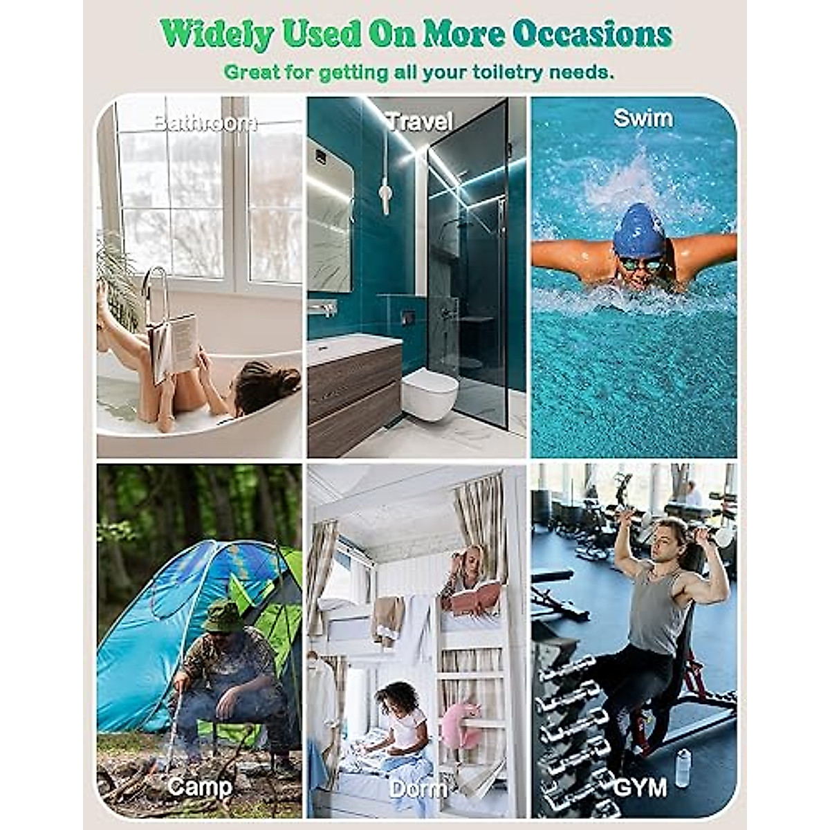 fiezkaa Mesh Shower Caddy Portable Shower Bag for College Dorm Camping Travel Gym(Black)