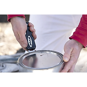 Hyde Dual Blade Folding Painter's Tool 5-In-1 Stainless Steel Folds Closed, Flex 1-1/2 Inch, Cleans Rollers, Spreads Compound, Scrapes, Cleans Out Cracks, Opens Cans and Boxes,Black