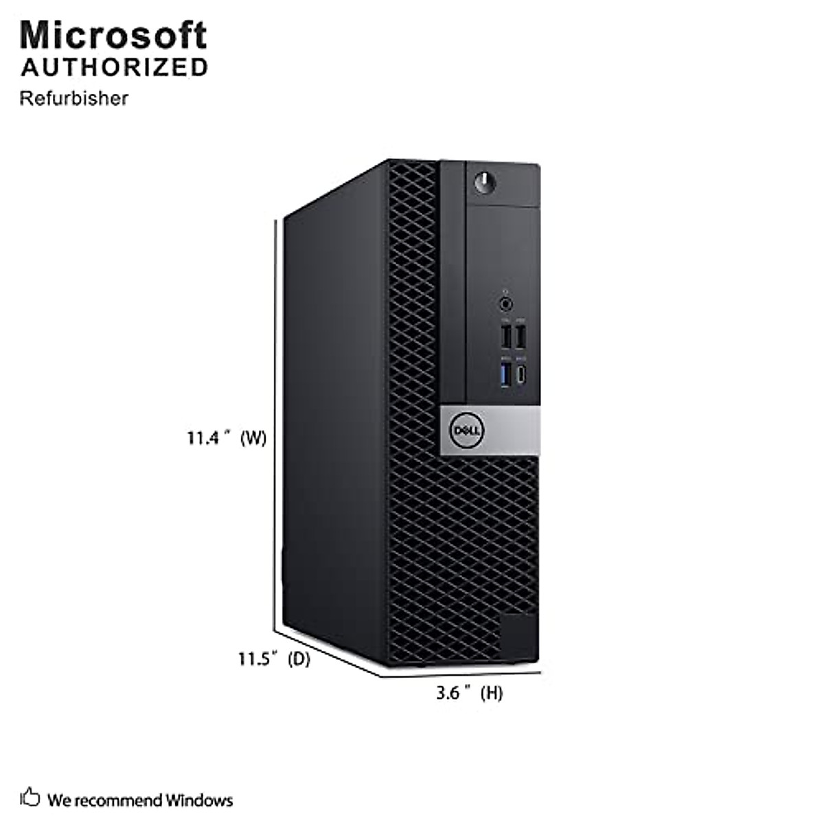 Dell Optiplex 7050 SFF Desktop PC Intel i7-7700 4-Cores 3.60GHz 32GB DDR4 1TB SSD WiFi BT HDMI Duel Monitor Support Windows 10 Pro Excellent Condition(Renewed)