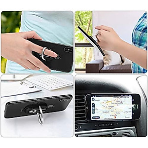BoxWave Car Mount Compatible with Micromax X413 (Car Mount by BoxWave) - Mobile HandGrip Car Mount, Finger Grip Mobile Car Mount Stand for Micromax X413 - Metallic Silver