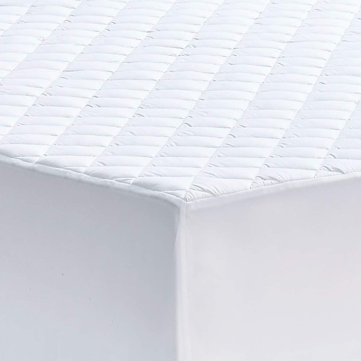 Truly Calm Home for Health - Silver Cool Collection - King Mattress Pad (78" x 80") - Antimicrobial Treatment, White