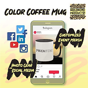 Molandra Products Bonsai Whisperer - 11oz Ceramic Colored Inner & Handle Coffee Mug, Maroon