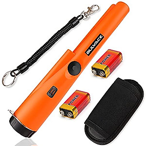 BULVACK Metal Detector Pinpointer, Professional Handheld Pin Pointer Wand, 360° Search Treasure Pinpointing Finder Probe with Belt Holster for Adults and Kids