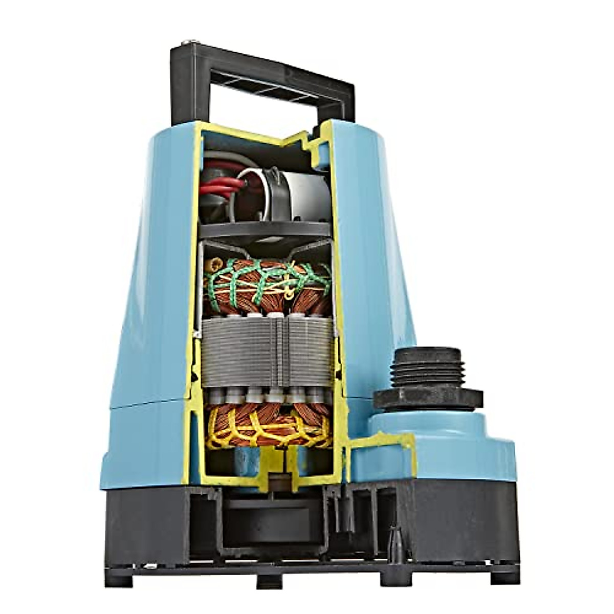 Little Giant 5-MSP 115-Volt, 1/6 HP, 1200 GPH Aluminum Manual Utility Pump, 10-Ft. Cord, Blue, 505000