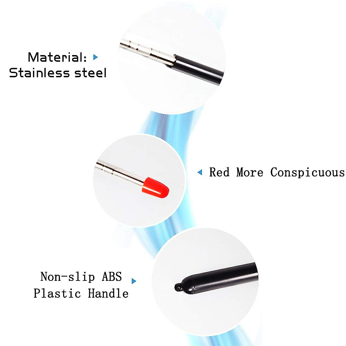 Telescopic Teachers Pointer,Teaching Pointer Stick for Classroom,Metal Hand Retractable Pointer Extended Length 47.2 Inch, Handheld Presenter Whiteboard Pointer (Black)