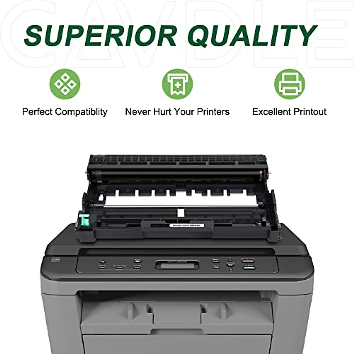 CAVDLE DR-630 Compatible Drum Unit Replacement for Brother DR630 Work with HL-L2300D HL-L2305W HL-L2360DN HL-L2380DW MFC-L2680W MFC-L2685DW MFC-L2705DW MFC-L2707DW DCP-L2500D DCP-L2520DW Printers