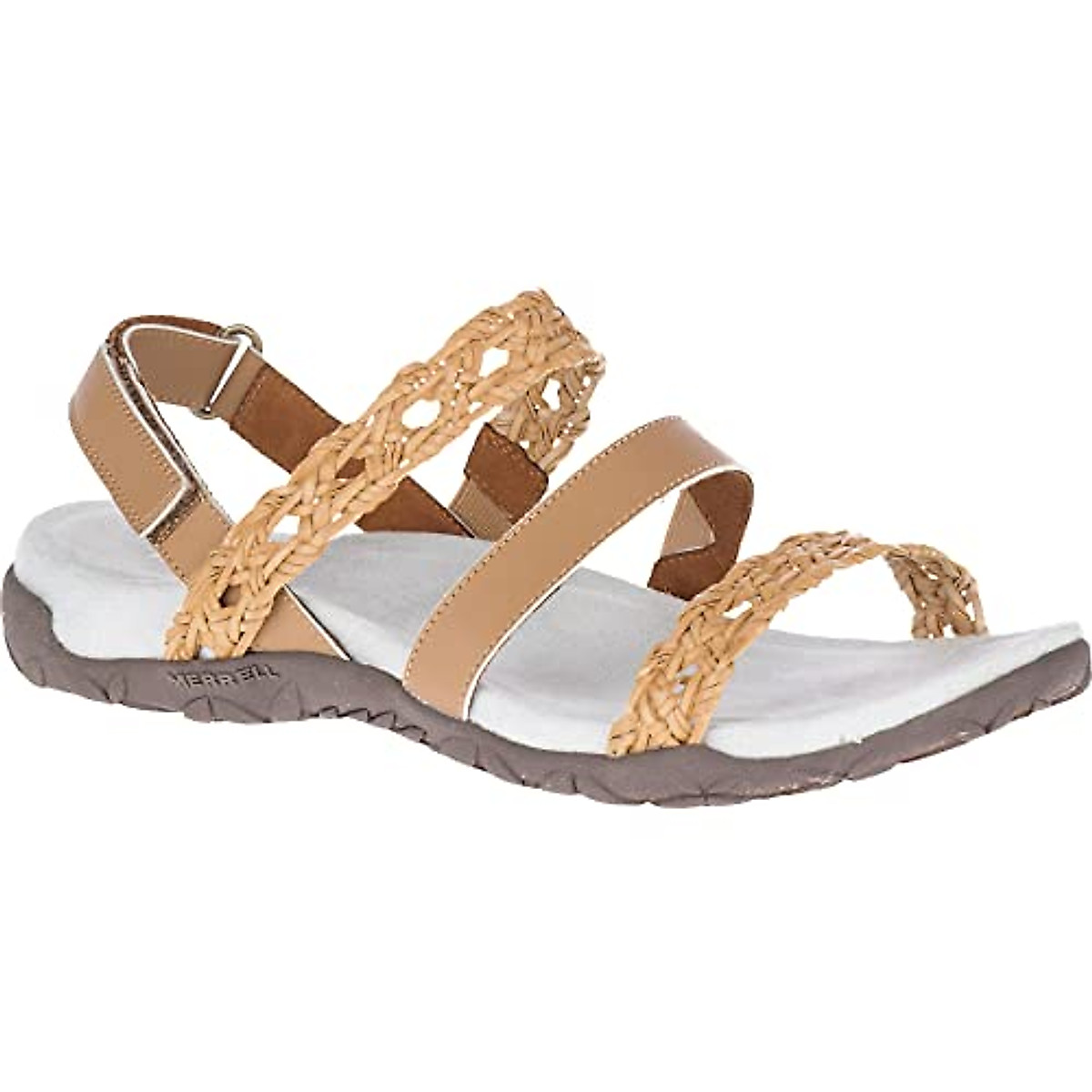 Merrell Women's Terran Braid Slingback Sandal, TAN, 10