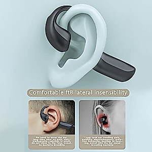 Niaviben Sports Earphone Bone Conduction Headphones Bluetooth Ear Hook Waterproof Wireless Not in The Ear Headset