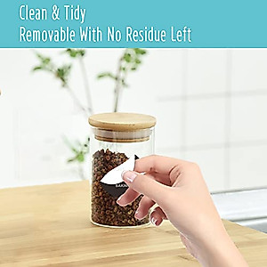 Hebayy 342 Removable Spice Labels,304 Pre-Printed Herb Seeds Seasoning Sauce Oil Vinegar Round Stickers,38 Blank Ones,Waterproof Oil & Tear Resistant,No Residue for Kitchen Pantry Containers Jars