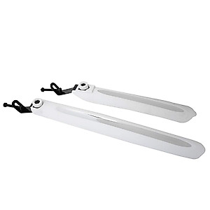 ZPSHYD Front Rear Mud Guards, Universal Adjustable Mountain Road Bike Mudguard Fenders Set 1 Pair Portable Bike Fender Mudflap (白色)