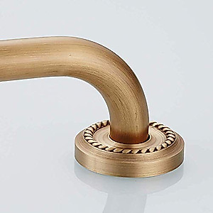 CRODY Bath Wall Attachment Handrails Grab Bar Railsbrass Grab Bar with Anti-Slip Textured Grip,Elderly Shower Safety Commode Handrail,Toilet Wall Mounted Towel Rack, Home Bathroom Support Bar