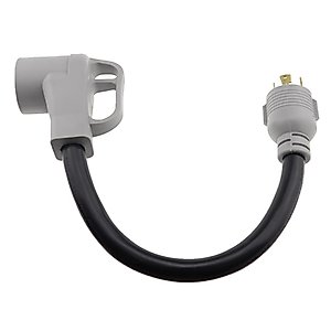 MPI Tools Nema L14-30P to 14-50R Generator Power Cord Pigtail Adapter 4 Wire 125/250v 18 Inches Long