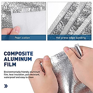 20Pcs Reusable Insulation Bags, 11.8x7.8inch - Thermal Box Liners, Metalized Box Liners for Lunch Box Shopping Bag Insulation Lining Waterproof Insulation Package