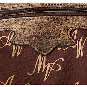 American West Annie's Secret Hobo Bag, Distressed Charcoal/Denim Blue, One Size