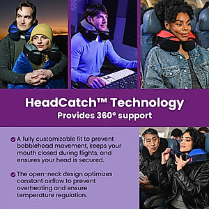 Cabeau The Neck's Evolution, TNE S3 Travel Neck Pillow Memory Foam Airplane Pillow - Neck Pillow with Attachment Straps - 360-Degree Support for Travel, Home, Office, and Gaming (Paris Lavender)