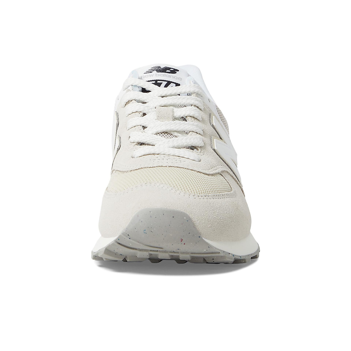 New Balance Unisex 574 V2 Familiar Ground Sneaker, White/Grey, 11 US Men