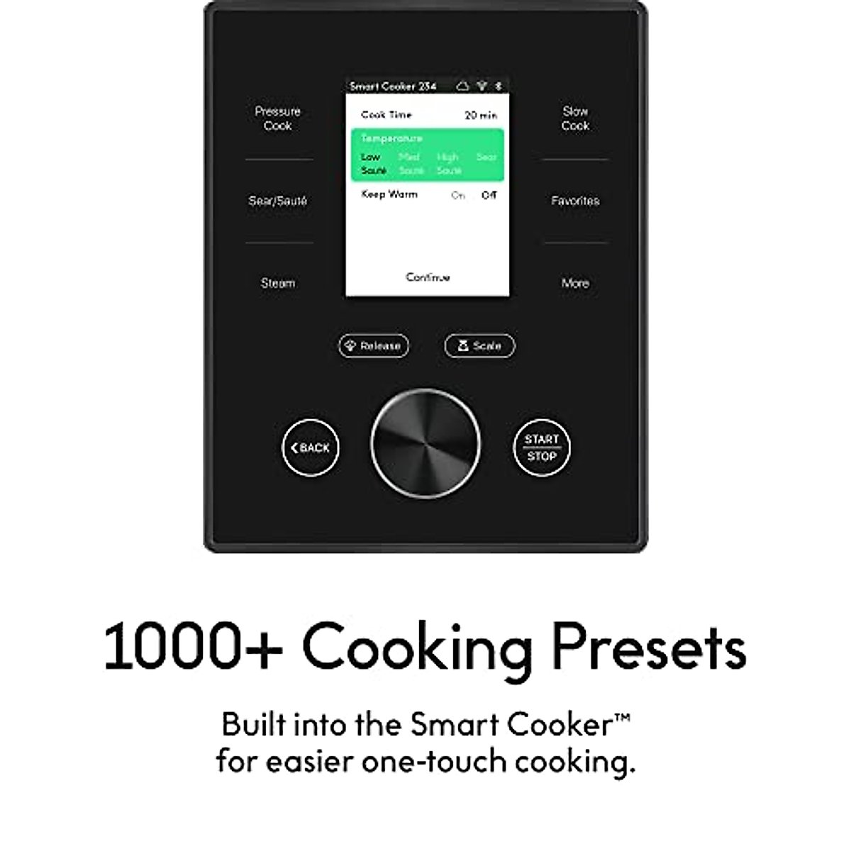 CHEF iQ Pressure Cooker with WiFi and Built-in Scale - Easy-to-Use 10-in-1 Multicooker with 1000+ Guided Recipes - Instant Meals for Foodies - 6 Quart - Family Size