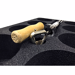 SCHAUMEX® - Foam Bottle Holder - Special Foam for Camping, Caravans, Motorhomes and Boats - Made in Germany - Space for 8 Bottles/Drinks