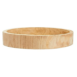 Decorative Round Wooden Trays for Decor, Coffee Tables, Rustic Home Decorations (18 x 3 in)