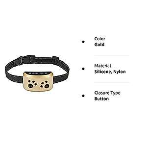 Dog Anti Barking Collar with 7 Adjustable Levels, Harmless Shock, Beep Vibration, Smart Correction and LED Indicator-Reachargeable No Bark Collar for Small Medium Large Dogs,Waterproof