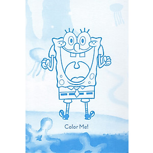 Today and Always by American Greetings SpongeBob SquarePants Happy Birthday Card - Hooray! Guess What's Inside for You? A Squishy Wish for a Super Sponge-Tacular, Happy Birthday! - Color Me