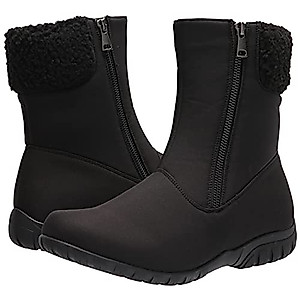 Propét Women's Dani Mid Snow Boot, Black, 10