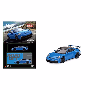 True Scale Miniatures Model Car Compatible with Porsche 911 (992) GT3 Shark Limited Edition 1/64 Diecast Model Car MGT00381
