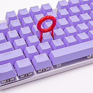 Granvela ABS Keycaps Set for Mechanical Keyboards, 104 Keys | for RGB Backlit | ANSI US-Layout | Campatible with 100% 75% 65% 60% MX Keyboard- Purple