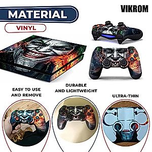 Joker Vinyl Skins Ps4 Controller Skin - One Skin Console Sticker One Games Console Skins Protective Vinyl Skin Decal - One Skins for Console Avenger Stickers Ps4 Controller Sony