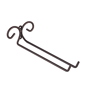 Wine Glass Racks, 2Pcs Single Row Stainless Steel Wall-Mounted Wine Glass Rack Hanger Bar Home Cup Glass Holder By Hmane (Steel)