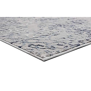 United Weavers Cascades Marblemount Blue Classic Accent Rug 1'11" x 3'