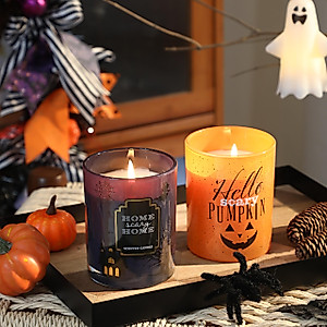 Pumpkin Scented Candle Gift Fall Halloween 10oz Soy Wax Jar Candles Premium Candle for Home (home)